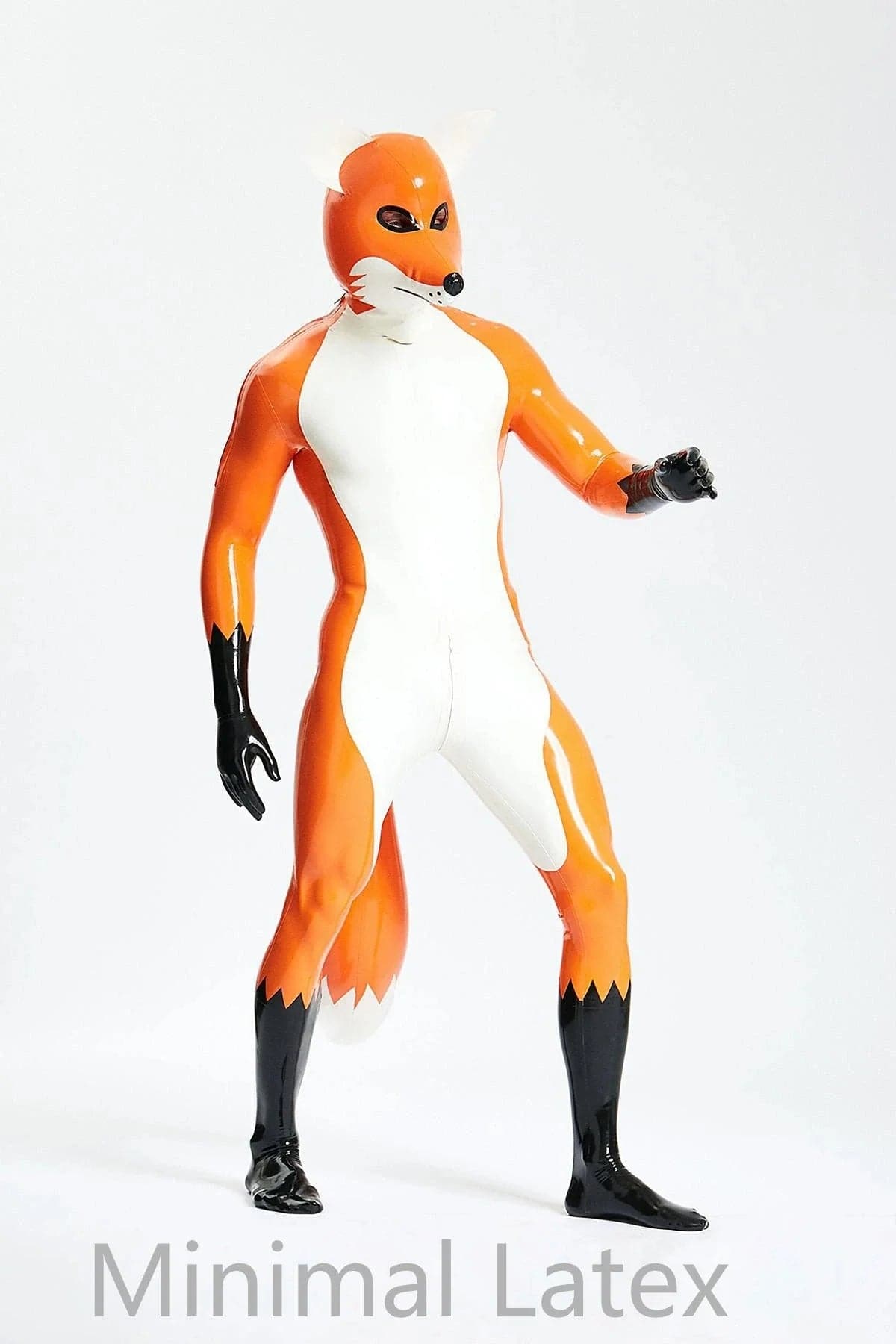 Male Fox Trotter Shoulder-Zipper Catsuit With Inflatable Tail | Minimal ...