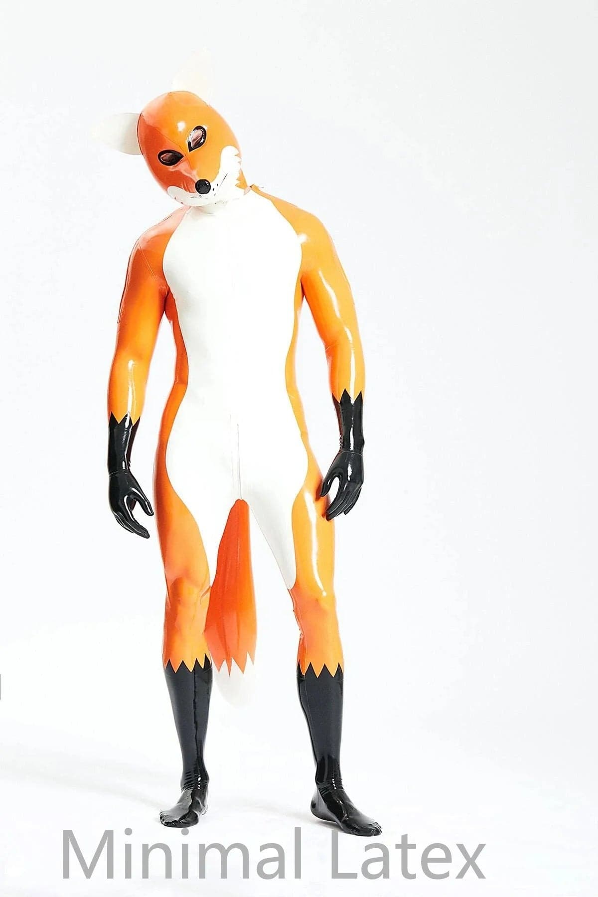 Male Fox Trotter Shoulder-Zipper Catsuit With Inflatable Tail | Minimal ...