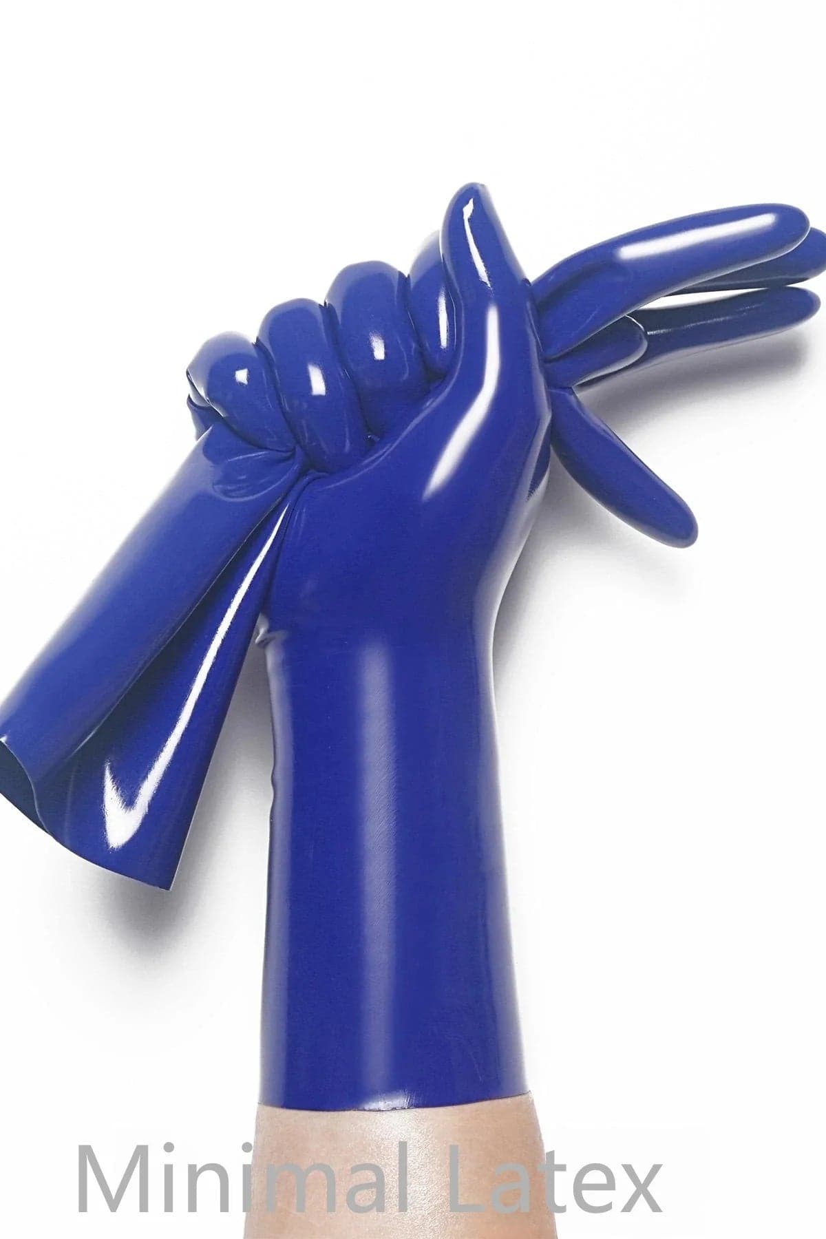 Home Royal Blue Classic Short Molded Latex Gloves